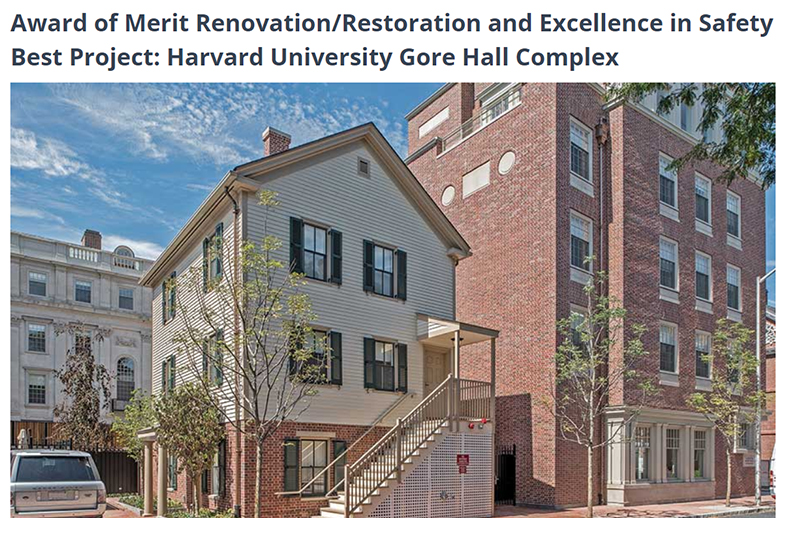 CVM | Harvard's Gore Hall Recognized by ENR